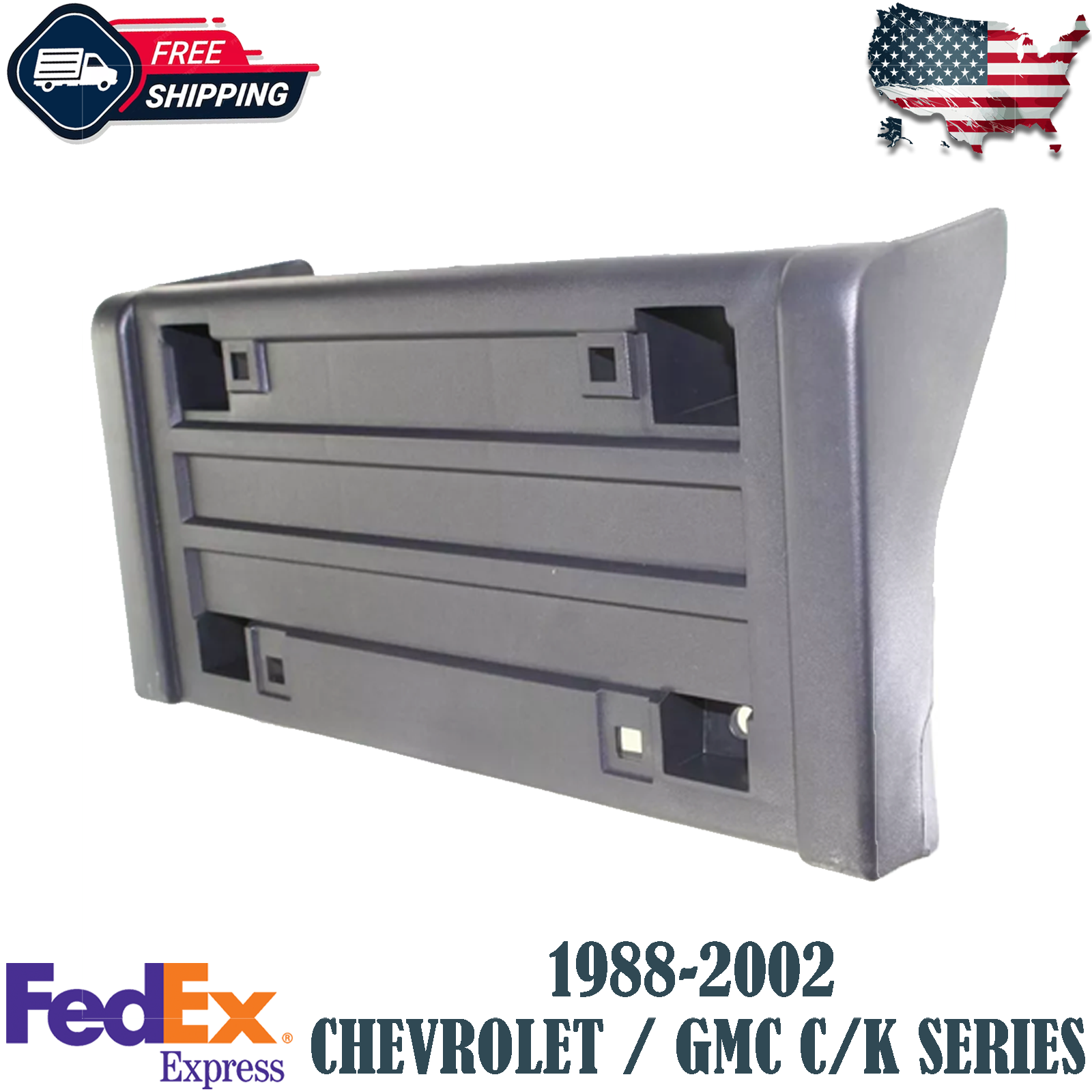 New Front License Plate Bracket For 1988-2002 Chevrolet / GMC C/K ...