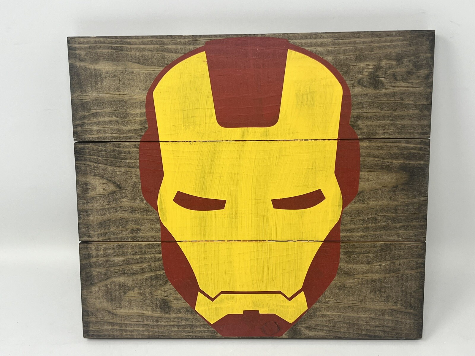 Iron Man Marvel Comic Wall Wood Art Plaque 12”x12” Man Cave Decor | eBay