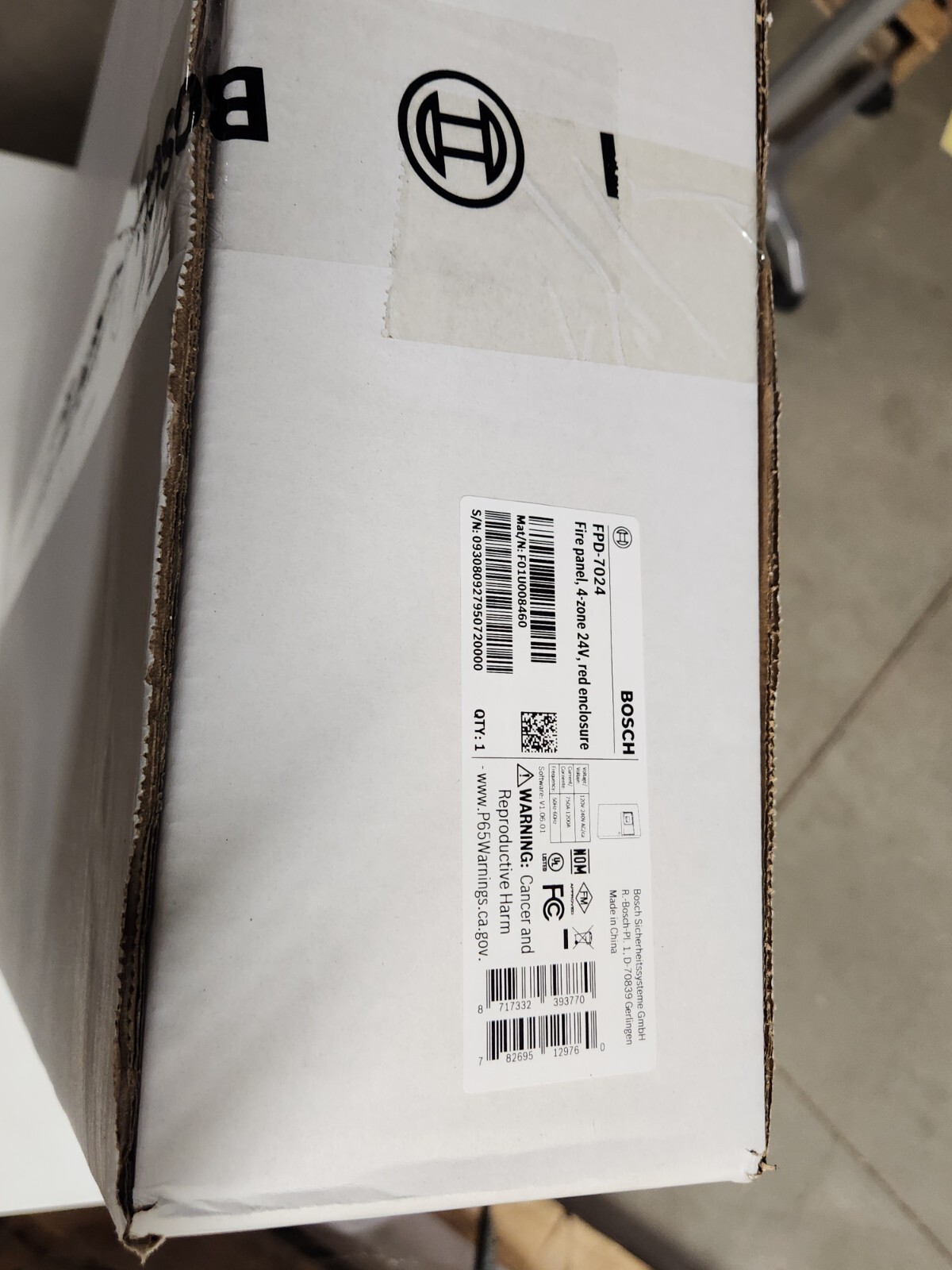 Lot of 2 - BOSCH FPD-7024 FIRE CONTROL + COMM PANEL, EXPANDABLE ZONES ...