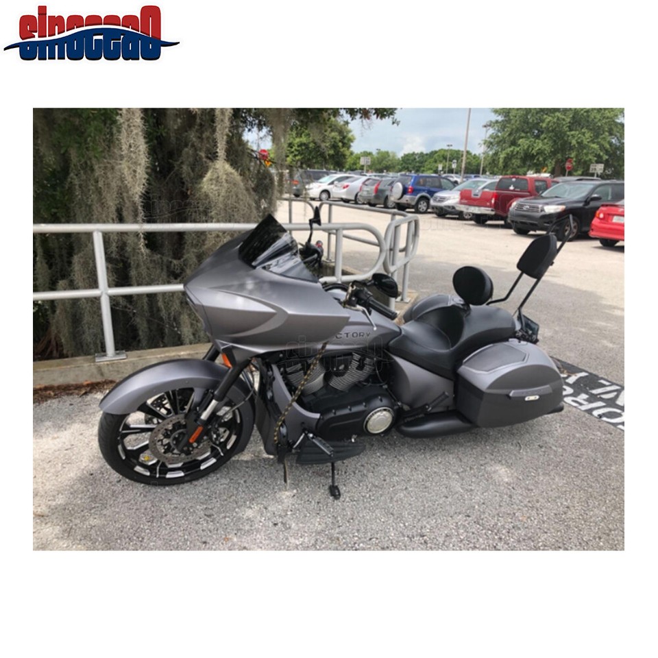 For Victory Cross Country Tour 10-17 Black Plug-In Driver Backrest ...