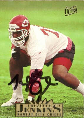 1995 Fleer Ultra TREZELLE JENKINS Signed Card autograph auto CHIEFS ...