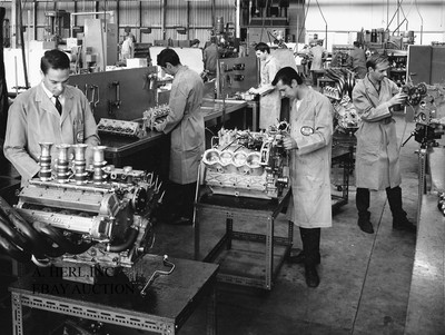 Repco Brabham 1960s factory engine assembly department automobile photo ...