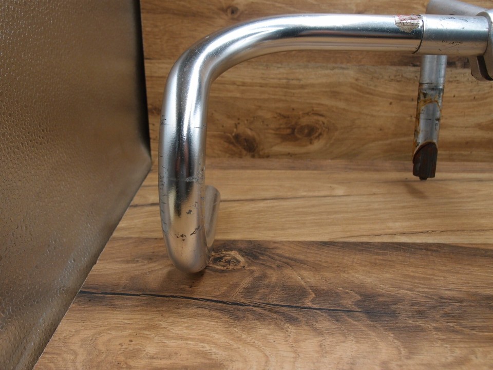 drop bar handlebar 3 TTT made in Italy + quill stem SR VIA Japan 22 mm ...