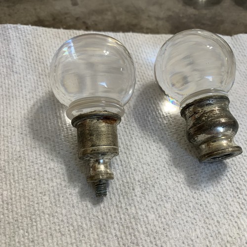 vintage glass lamp finial lot/ Drawer Pulls | eBay