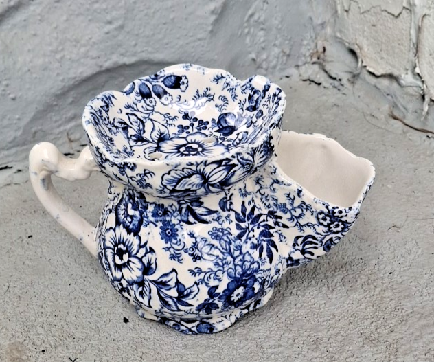 James Kent Scuttle Shaving Mug Old Foley Blue Floral Transferware ...