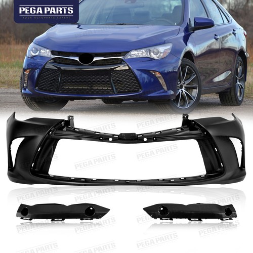 Bumper Cover Front Primed w/Brackets For 2015 2016 2017 Toyota Camry ...