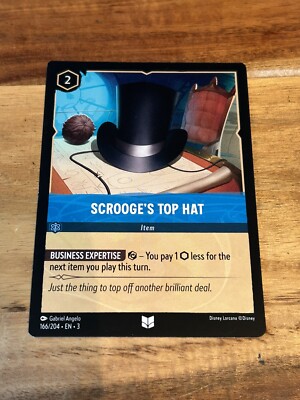 Scrooge’s Top Hat - 166/204 - Uncommon Non Foil Lorcana | eBay