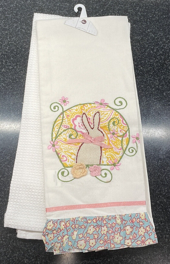easter bunny kitchen towels | eBay