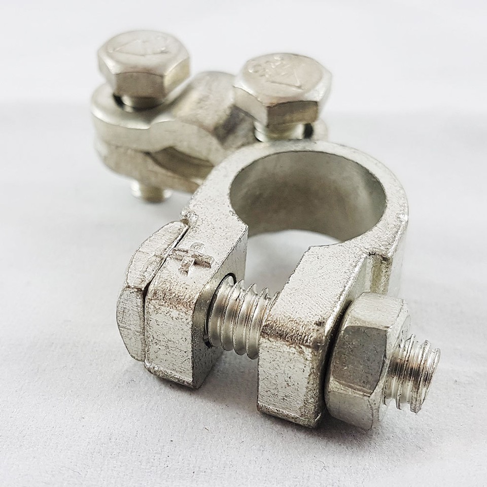 Pair Of Car Battery Terminals Heavy Duty Offset Terminal Commercial Pos ...