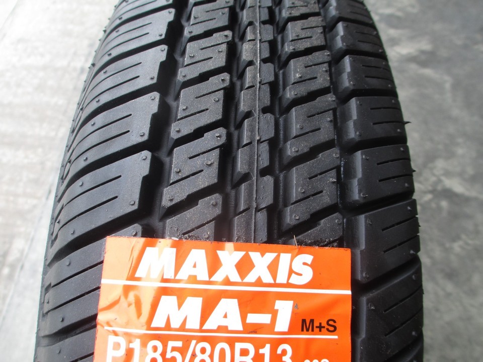 1 New 185/80R13 Inch Maxxis MA-1 Tire 80 13 1858013 R13 80R White Wall ...