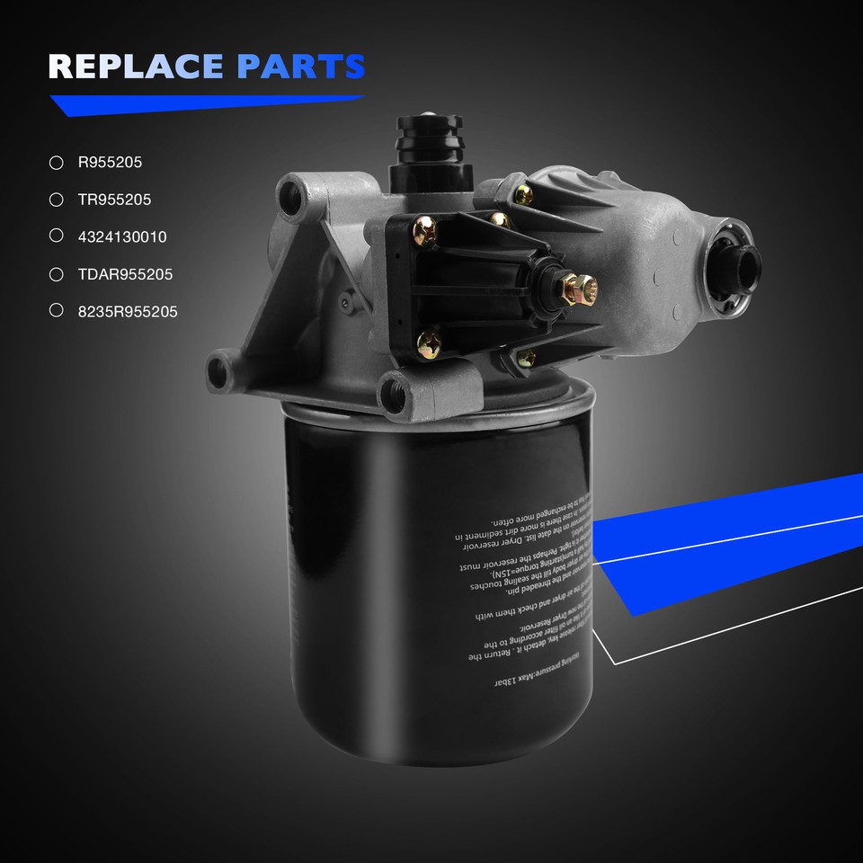 Air Dryer Filter 12V for Wabco Peterbilt Cascadia Volvo R955205 R955300 ...