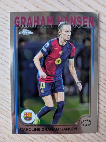 2024-25 Topps Chrome UWCL Caroline Graham Hansen FC Barcelona Base Card ...