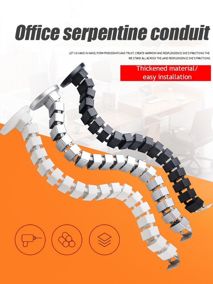 Desk Cable Organizer for Adjustable Sit Stand Desks Wire Management ...