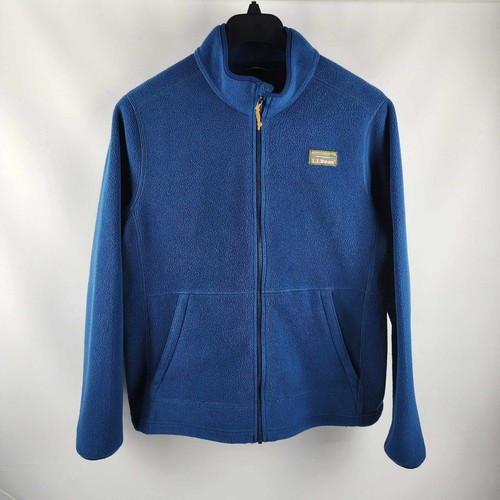 LL Bean Jacket Mens L-Reg Turquoise Blue Mountain Classic Fleece ...