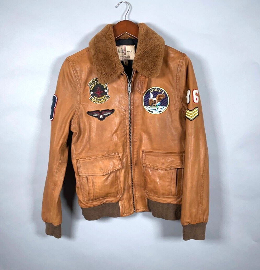 Wilsons Vintage USA Leather Bomber Jacket Women's Medium Wilsons Vintage USA Leather Bomber Jacket Women's Medium