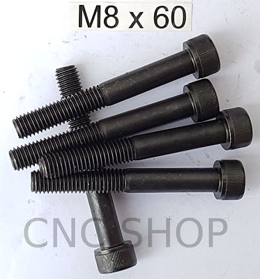 M8 X 60 HARDENED CAP SCREW (5pcs) SOCKET HEAD ALLEN HEX KEY M8X60 CNC ...