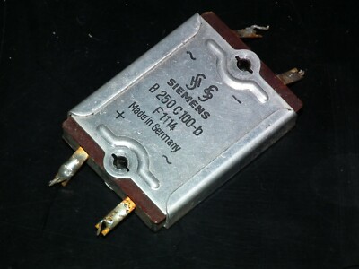 Siemens selenium rectifier B250C100 250V / 100mA Used, tested OK, DIY ...