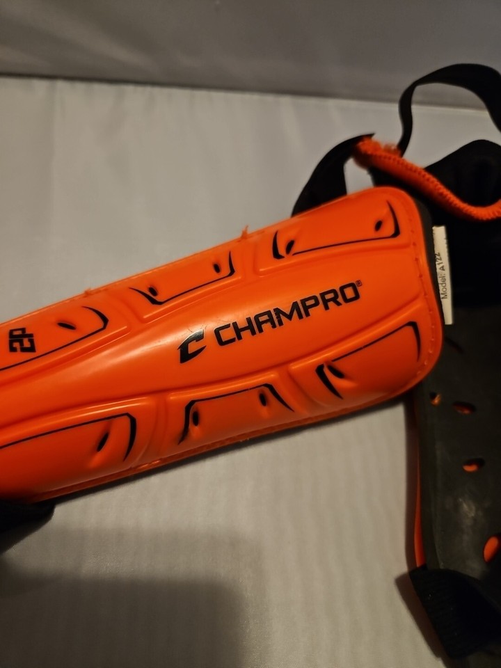 Champro D2 Soccer Shin Guard Kids Size XS Extra Small Orange Used ...