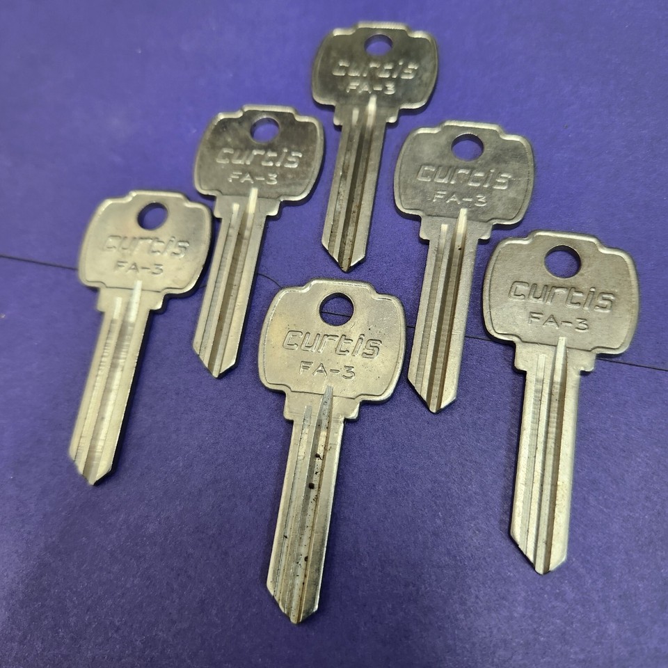 6 Curtis Key Blanks FA3 / A1054WD 6-Pin Falcon Key | eBay