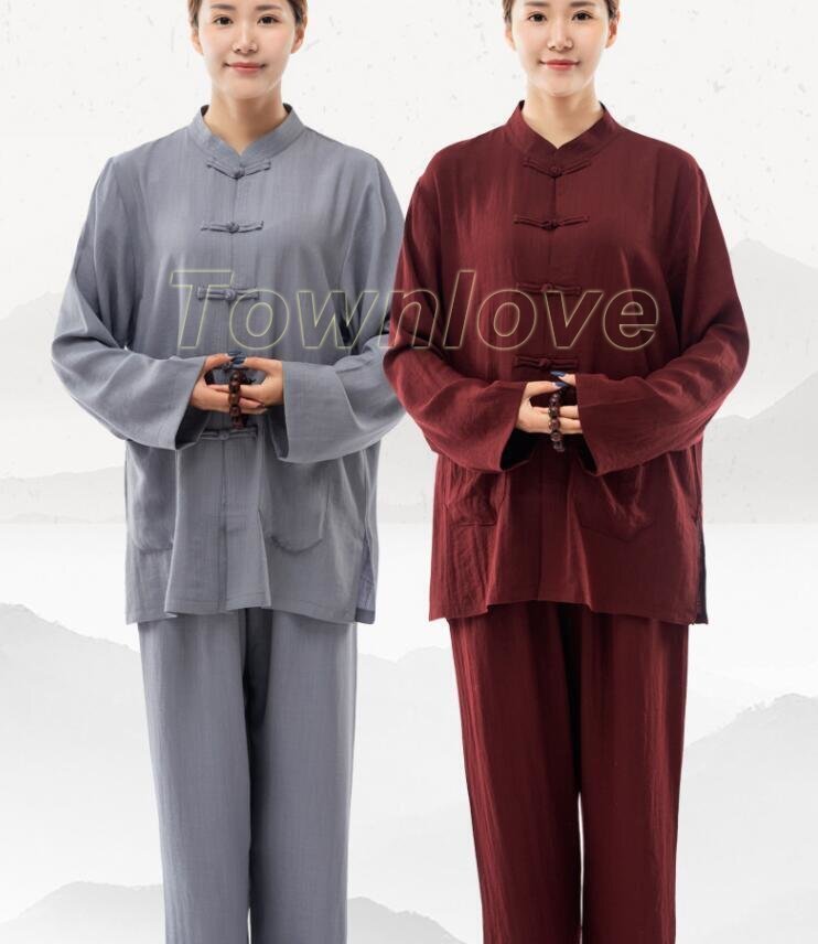 New High Quality Zen Suits Women Buddhist Monks Uniforms Lay Meditation ...