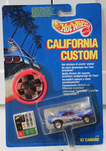 Hot Wheels California Custom '67 Camaro International MINT CAR NEAR ...