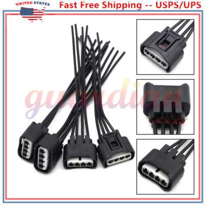 4pcs Ignition Coils Connector Plug Harness For Lexus RX350 Toyota Camry ...