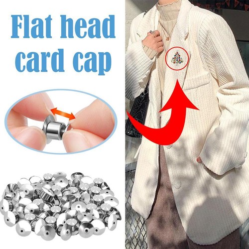 20-100x Locking Pin Back Locking Pin Keeper Clasp Metal Lock\ Pin ...