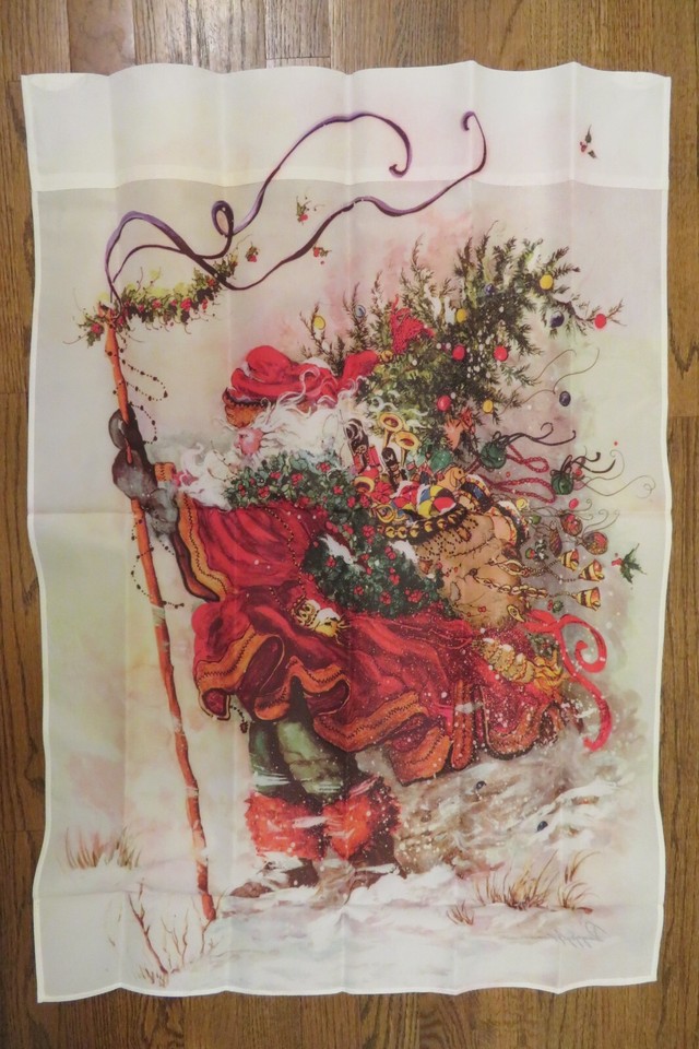 Windswept Victorian Santa Claus, Christmas, Carries Toys, Tree, HOUSE ...