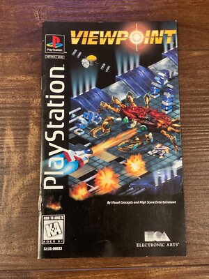 Viewpoint View Point Longbox Long PS1 Playstation 1 PS One Manual Only ...