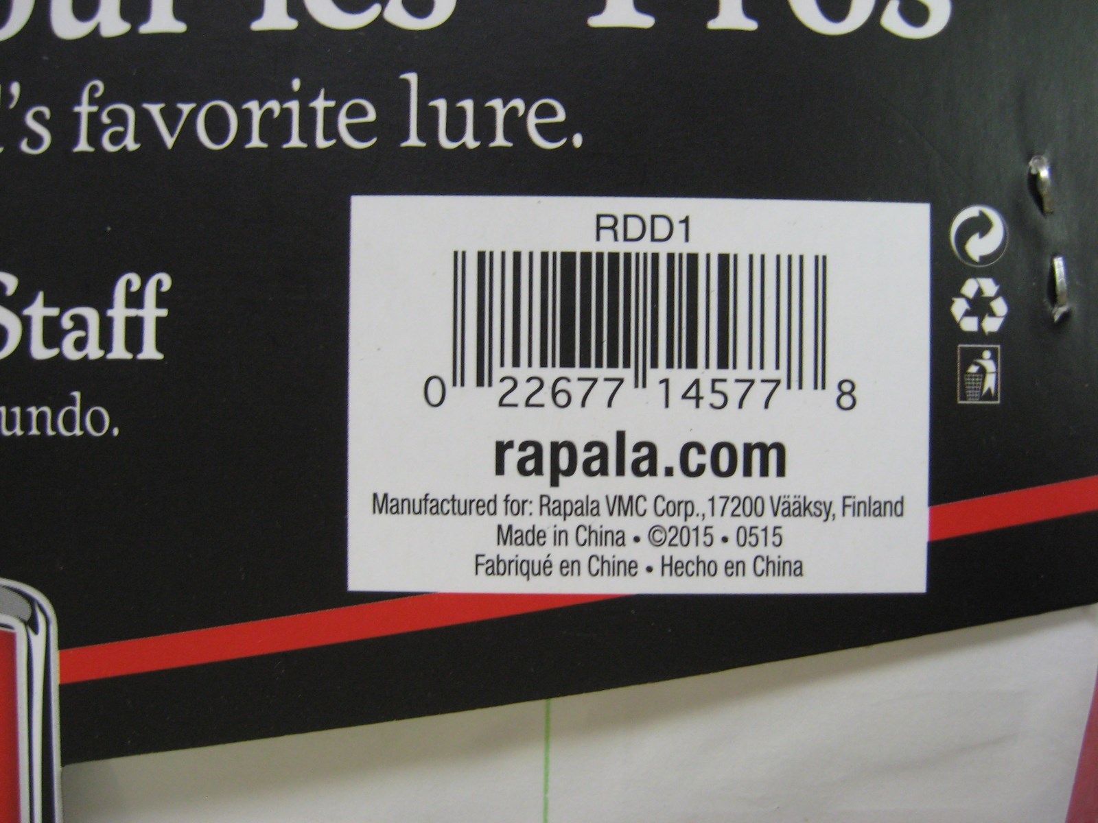 6 Rapala (Large Set) Logo Pro Staff Fishing Lure Decals 15" x 9 ...