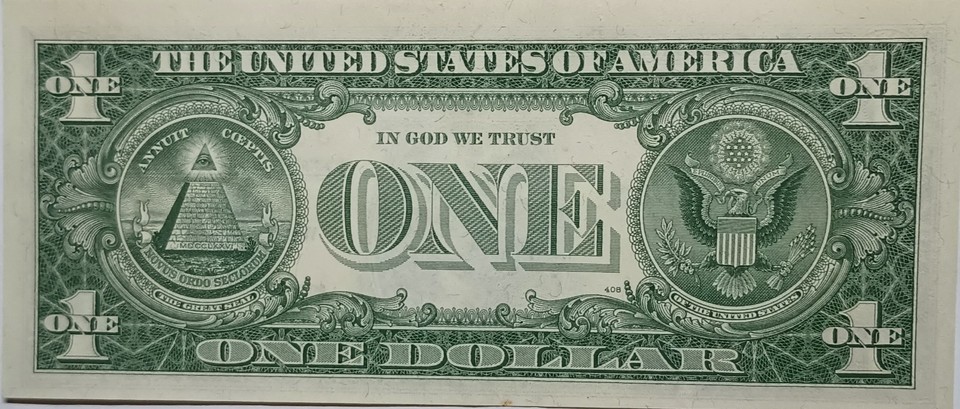 1957 Washington, Silver Certificate $1 Bill. Uncirculated Blue Bill ...