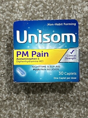 Unisom PM Pain, Non Habit Forming, 30 Caplets | eBay