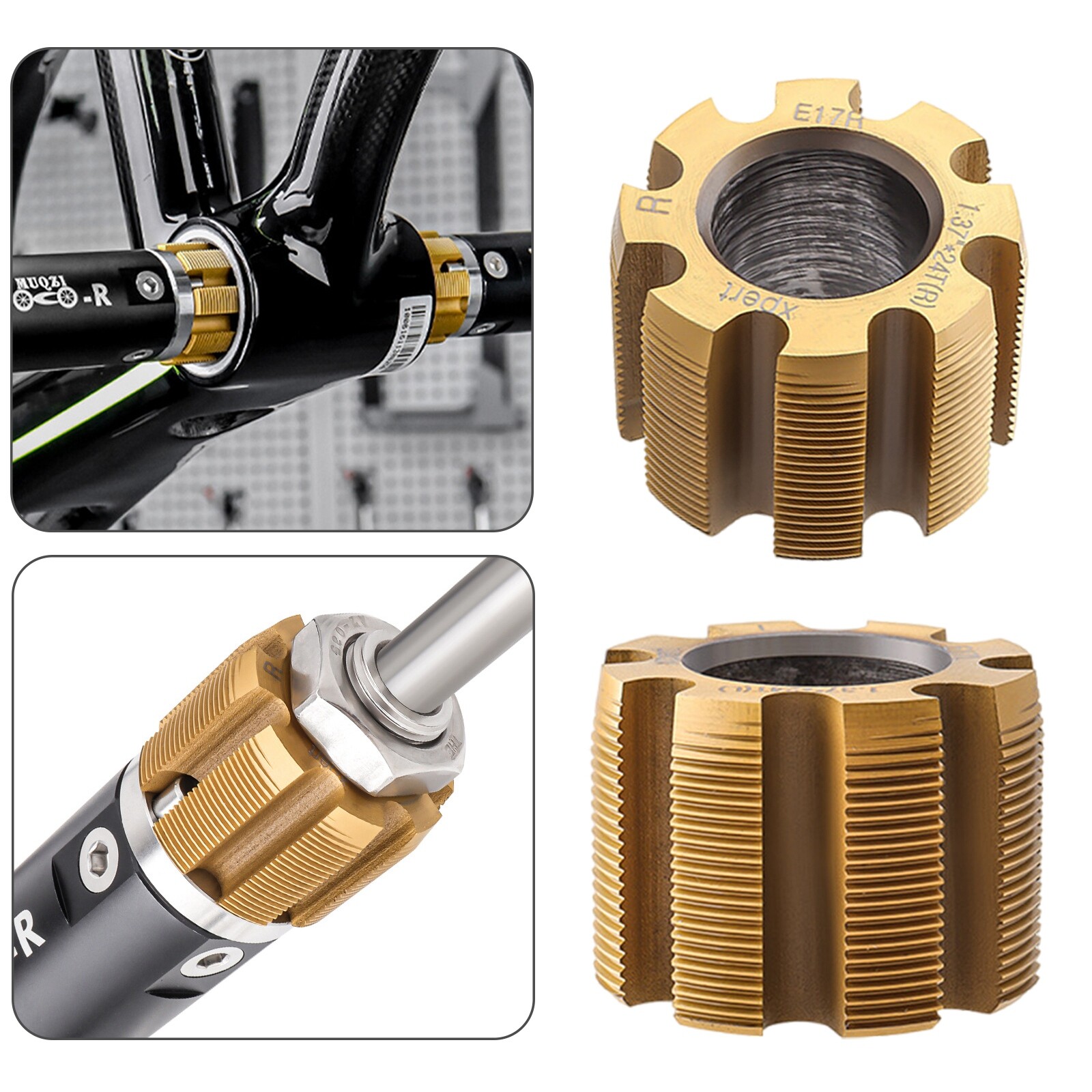 Bicycle frame Bottom Bracket Thread Tapping Tool BC 1.37x24T Tap Repair ...