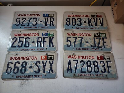 WASHINGTON LICENSE PLATE - EVERGREEN STATE - Plates in photo are what ...
