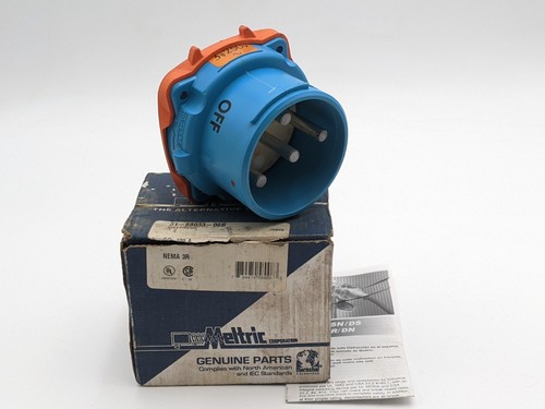 Meltric Corporation DR 100A Inlet Plug 31-68033-06B Pin Sleeve 3R 100 ...
