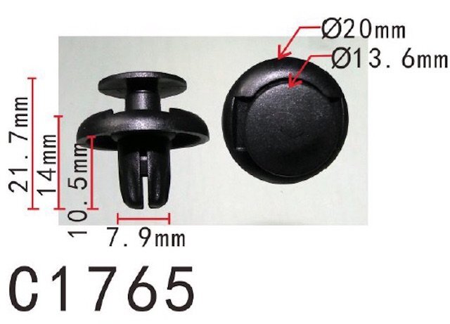 5PCS AUTOBAHN88 BUMPER PUSH-ON TYPE Retainer Clip Fit MERCEDES BENZ ...