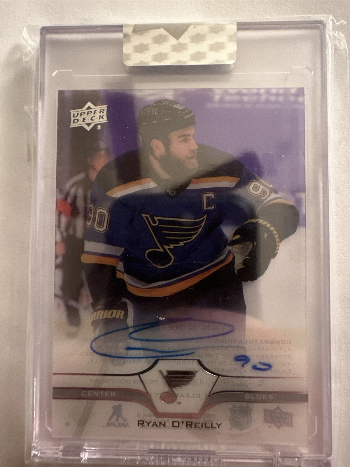 2020-21 Upper Deck Clear Cut Ryan O'Reilly Autograph Auto #CC-RO Blues ...