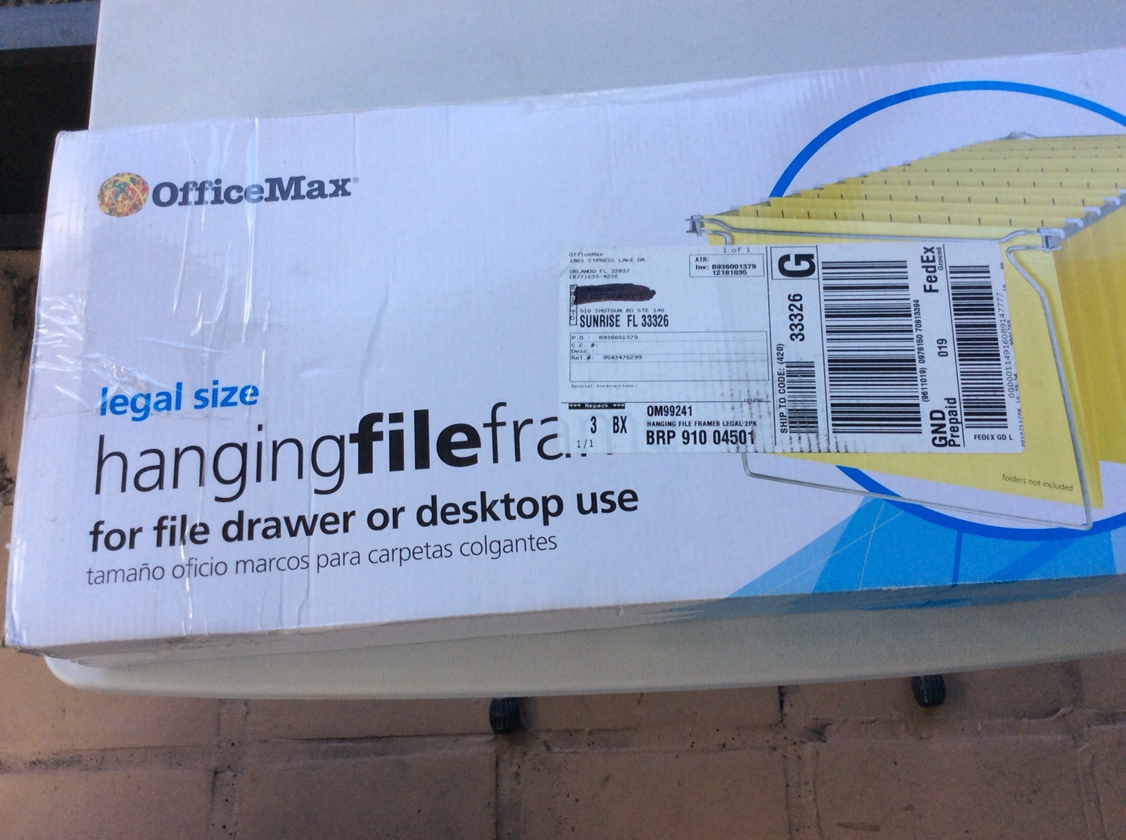 Lot of 5 Units OFFICEMAX Hanging File Frame Legal Size. 73555317121| eBay
