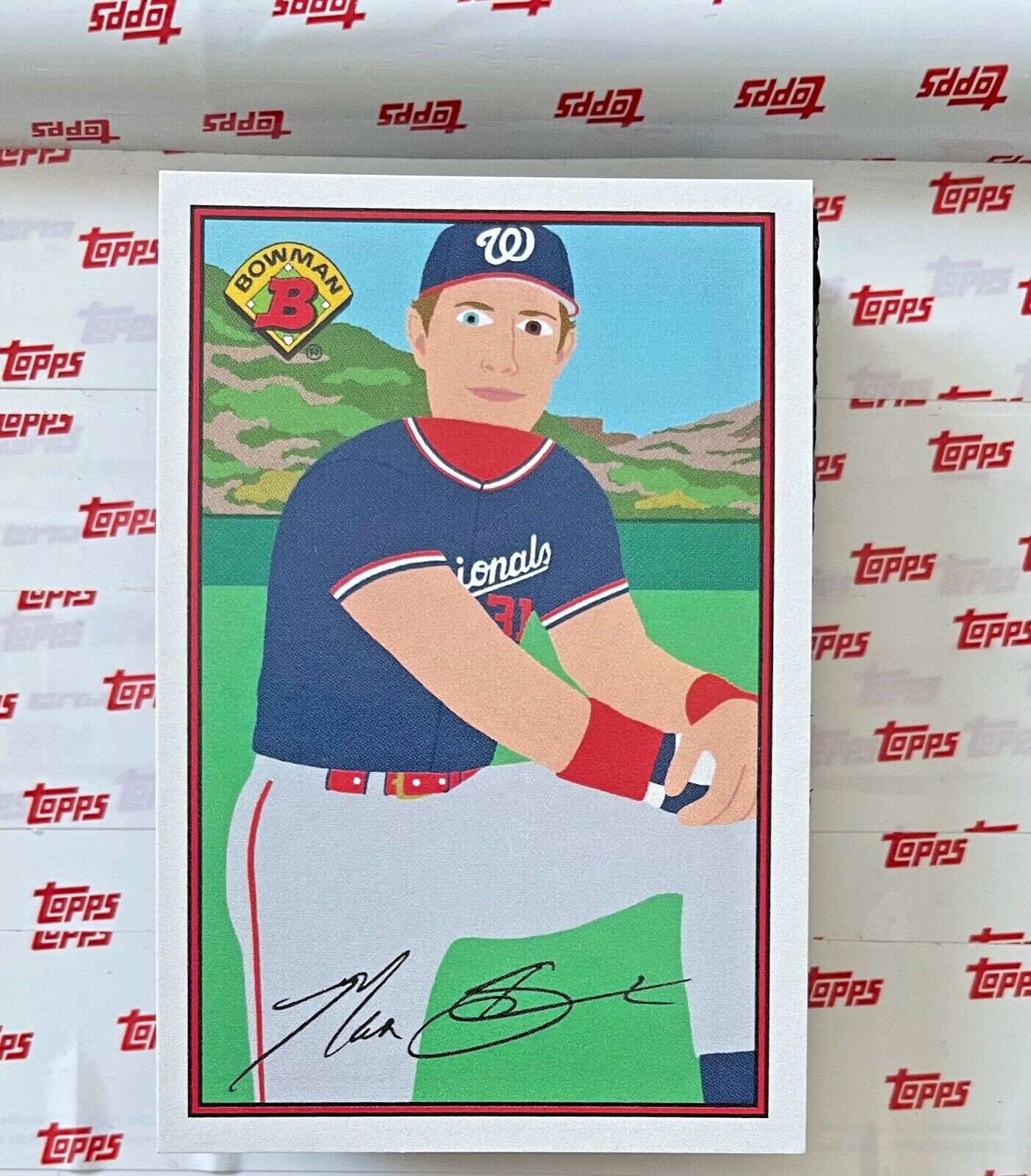 2021 Topps Wave 1 1989 Bowman by Keith Shore #3 MAX SCHERZER | eBay