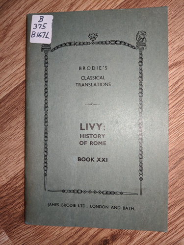 Livy History Of Rome Book XXI James Brodie | eBay