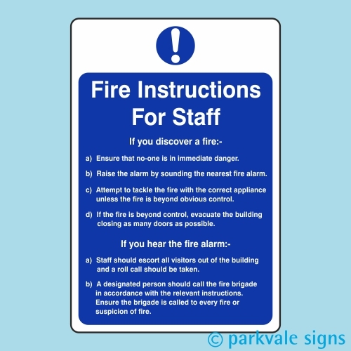 Staff Fire Action Sign (431) | eBay.de