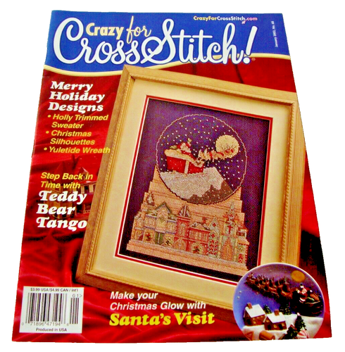 Crazy For Cross Stitch Magazine - Merry Holiday Designs - January 2002 ...