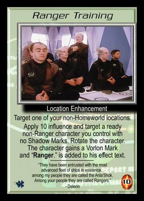 Babylon 5: Ranger Training [Played] from set The Great War B5 ...
