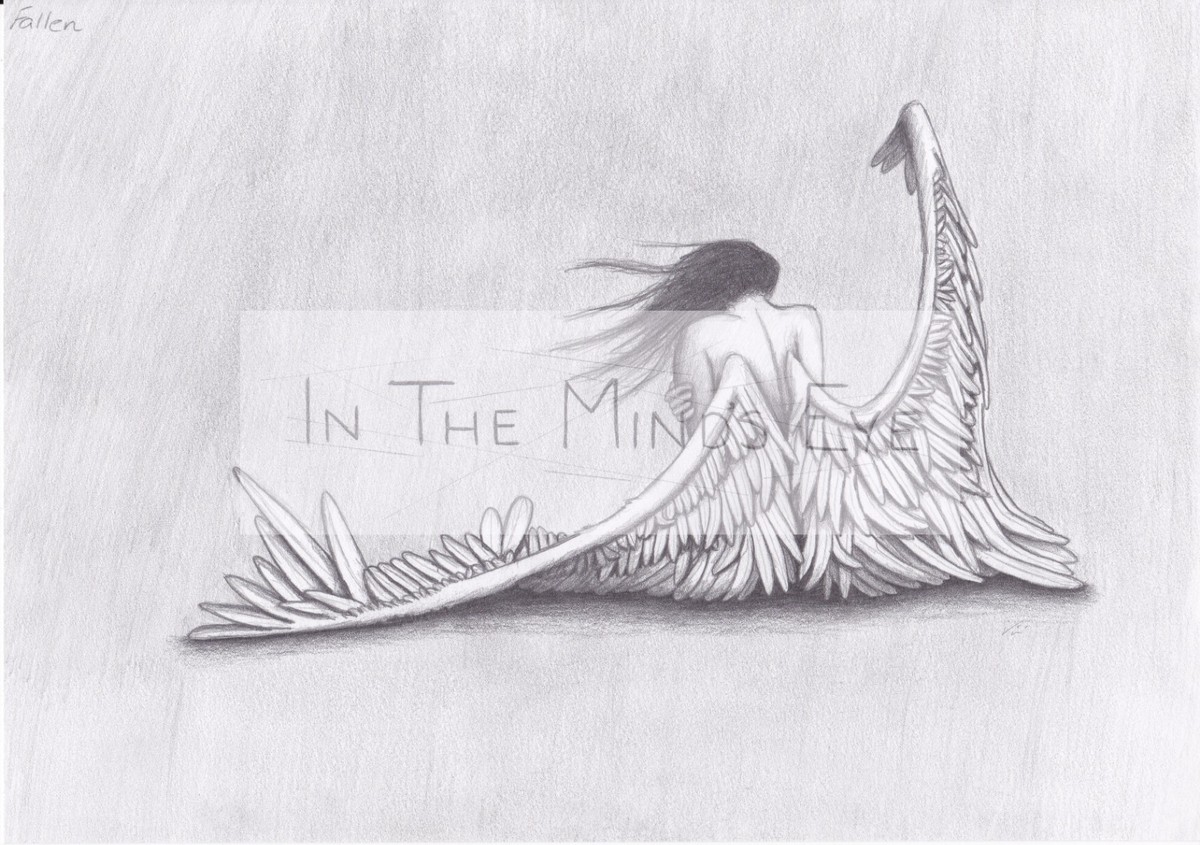 Drawings Of Angels In Pencil Easy