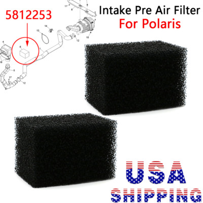 US For Polaris #5812253 Pair Intake Pre Air Filter Ranger 400 500 900 ...