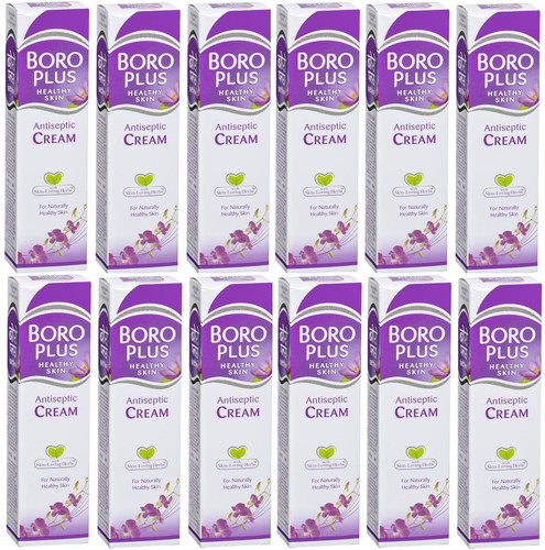 12 packs x Boroplus Ayurvedic Antiseptic Cream 120ml each Boro plus Big ...