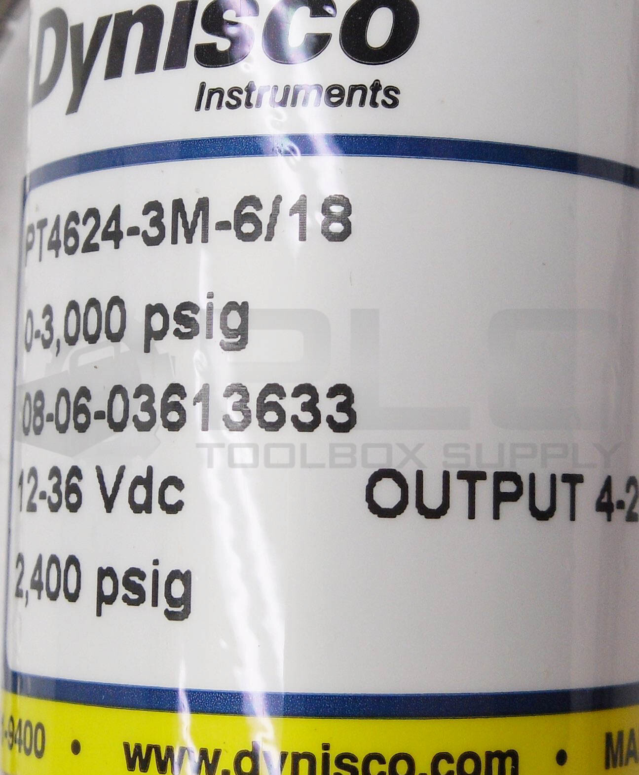 DYNISCO PT4624-3M-6/18 PRESSURE SENSOR TRANSDUCER. 6D-24 for sale ...