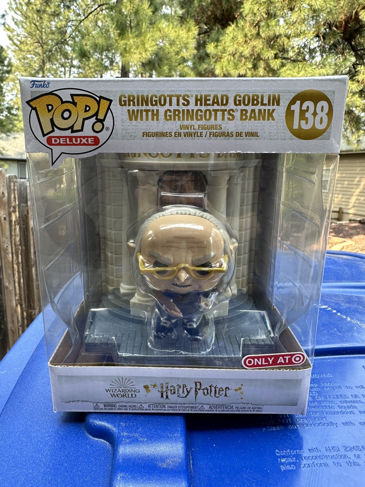 Funko Pop! 138 Harry Potter Gringotts Head Goblin with Gringotts Bank ...