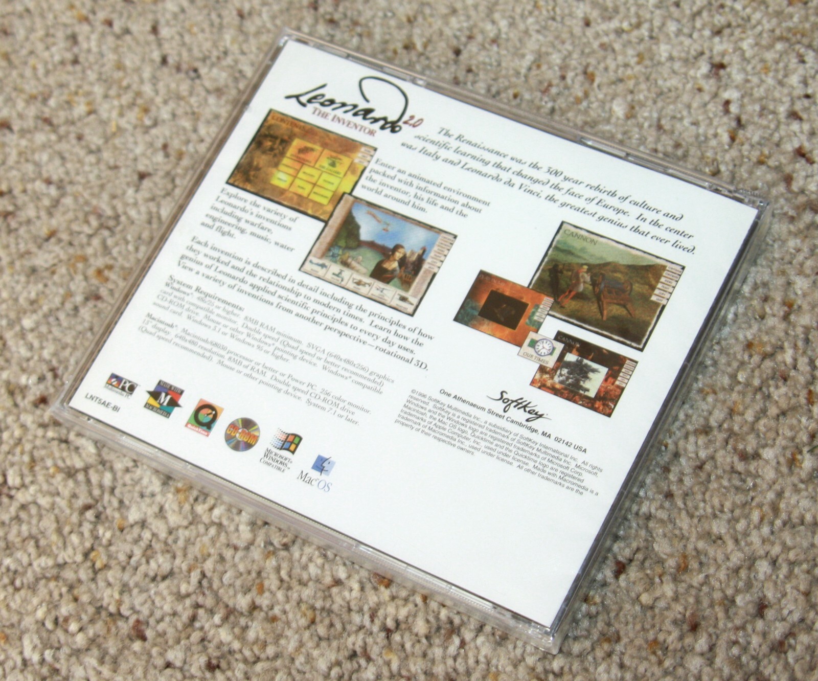 Leonardo The Inventor 2.0 CD-ROM NEW SEALED SoftKey 1996 | eBay