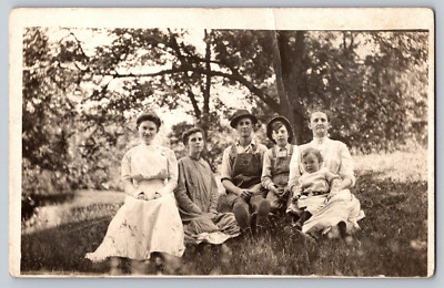 Postcard RPPC Mrs W and Artis Bug Ralph Edgar Pridle Artie Mrs Walter ...
